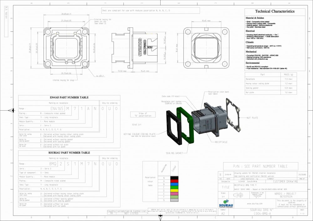 EATON 8MQ2S1M7A0U1 technical drawing page 1