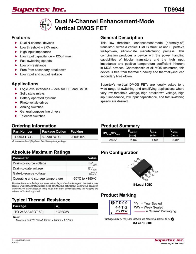 TD9944TG-G datasheet page 1