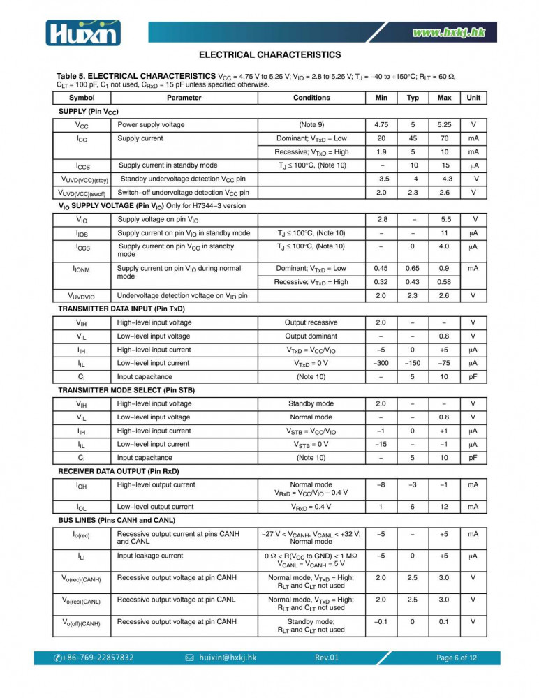 H7344 datasheet page 6