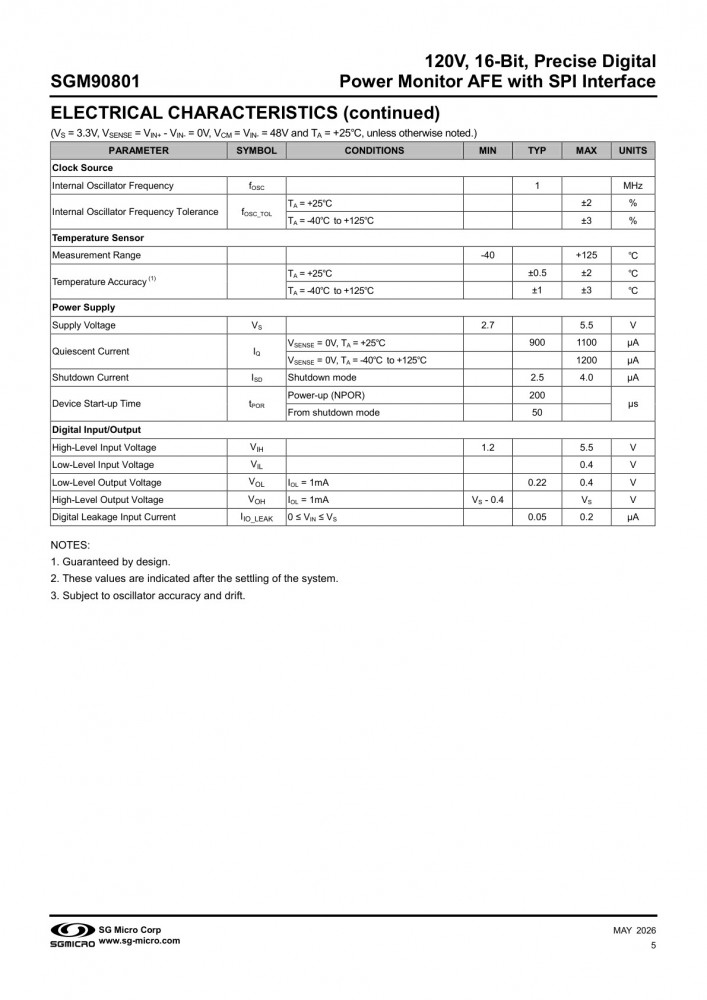 SGM90801 datasheet page 5