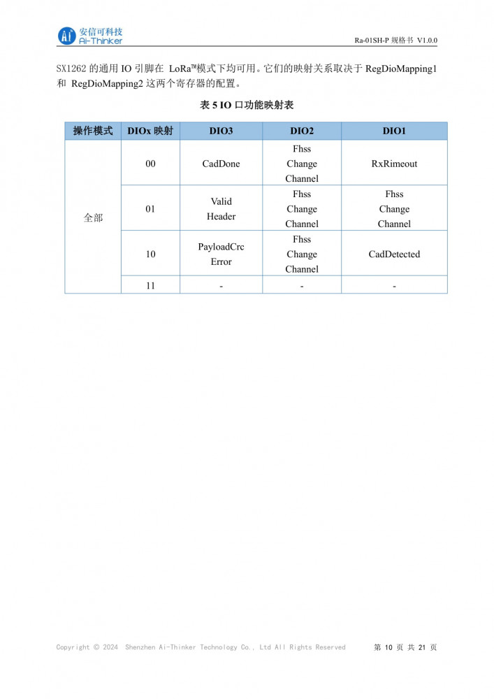 Ra-01SH-P datasheet page 10
