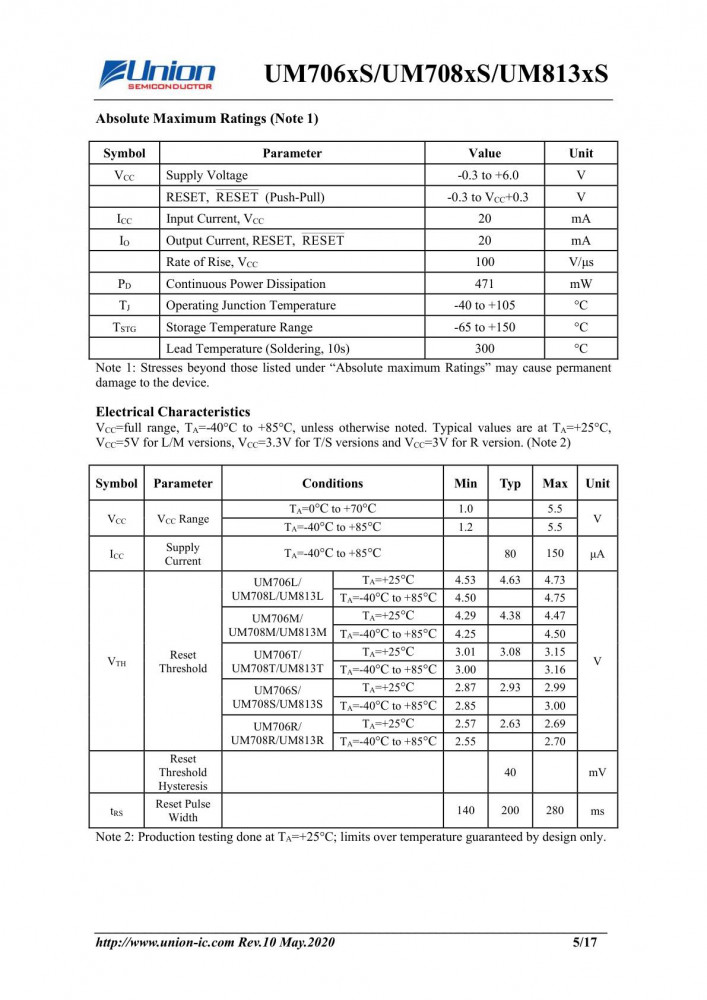 UM706LS datasheet page 5