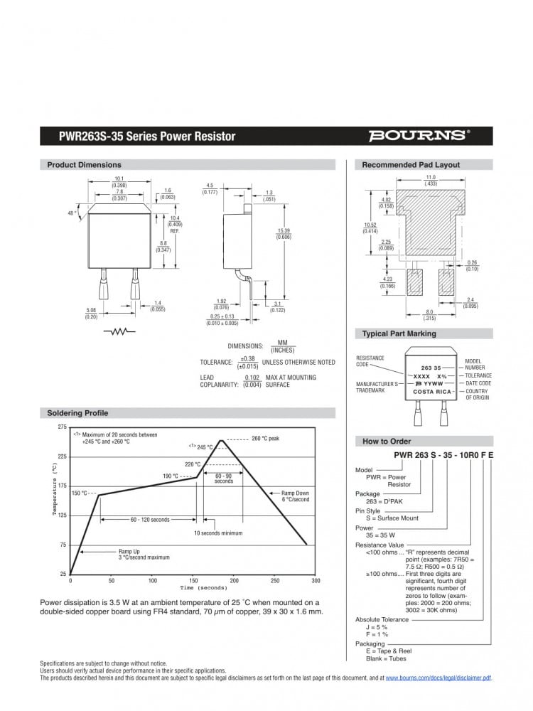 BOURNS PWR263S-35 datasheet page 2