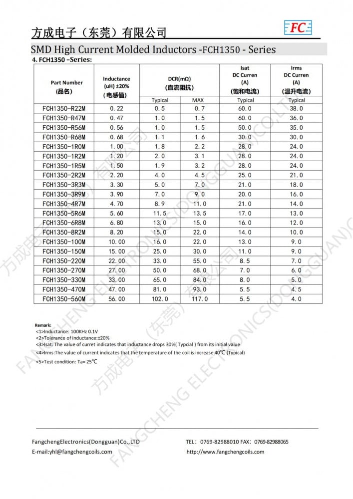FANGCHENG FCH1350 datasheet page 2