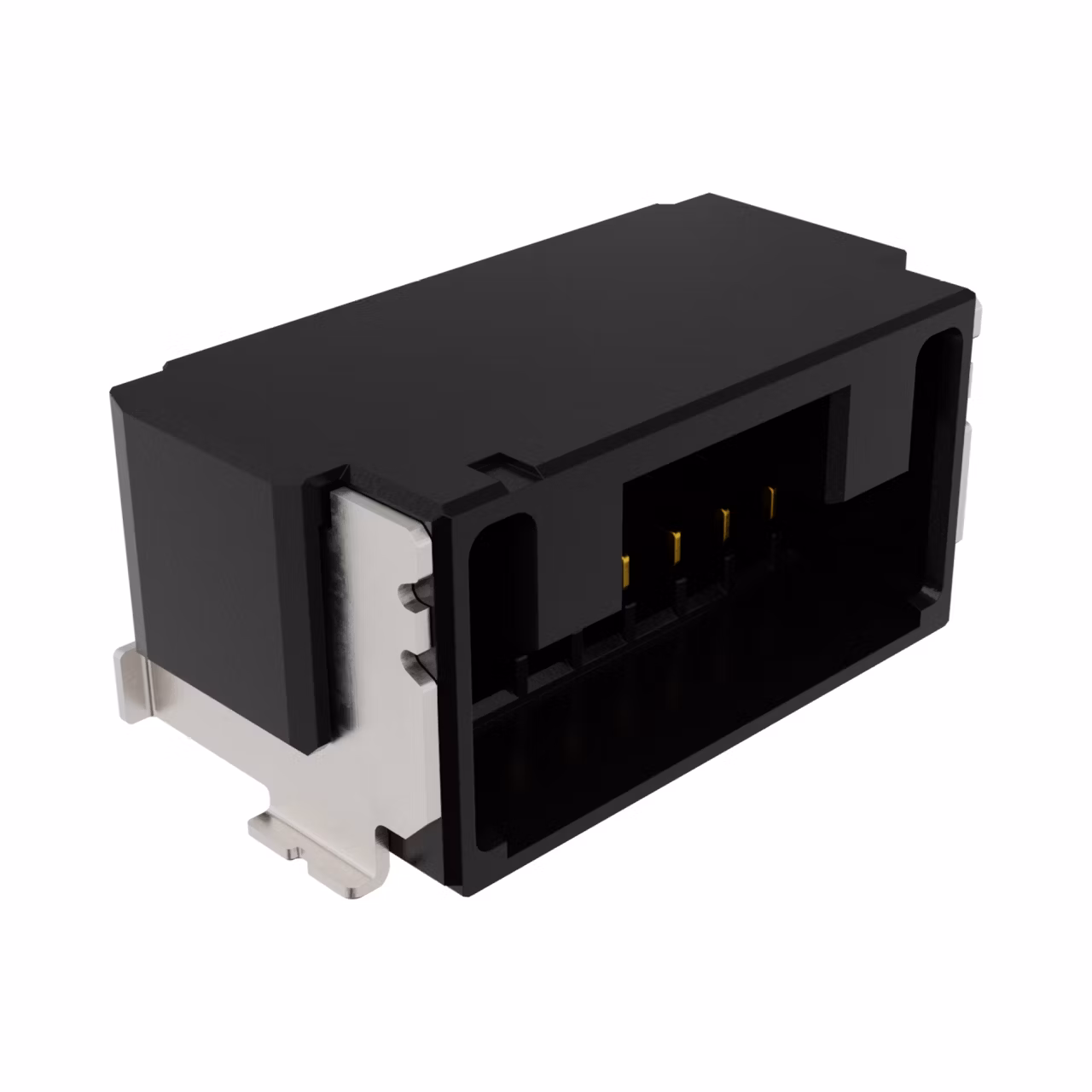 1.00mm Pitch, Rely-On PCB Header, Single Row, Right-Angle, Surface Mount, 0.38µm Gold (Au) Plating, Inner Positive Lock, 8 Circuits, Black for sale