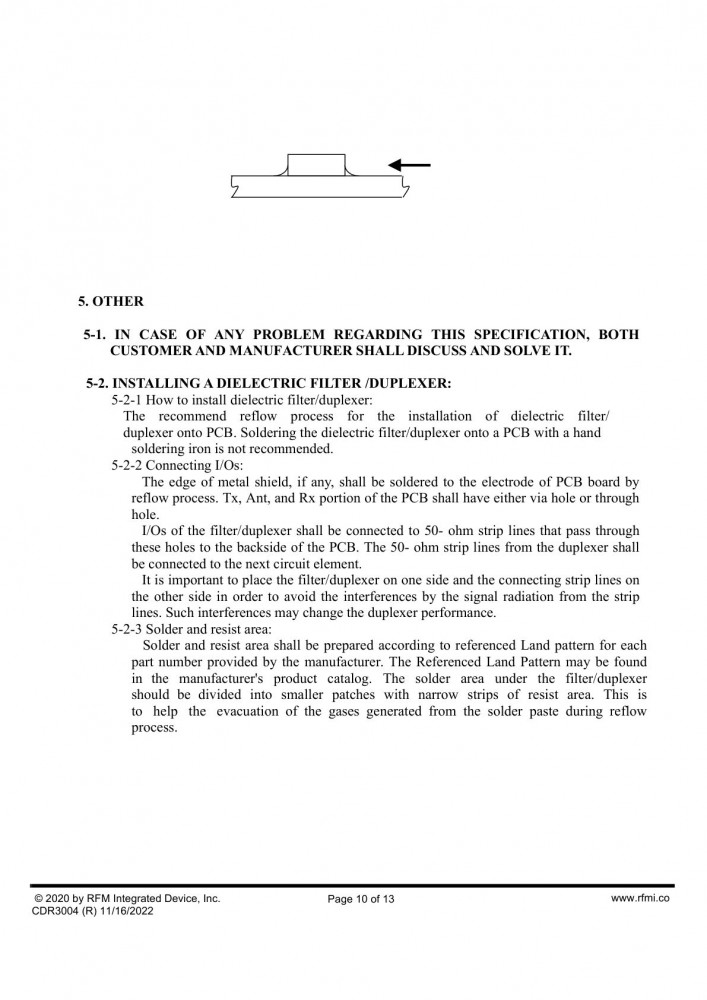 CDR3004 specification page 10