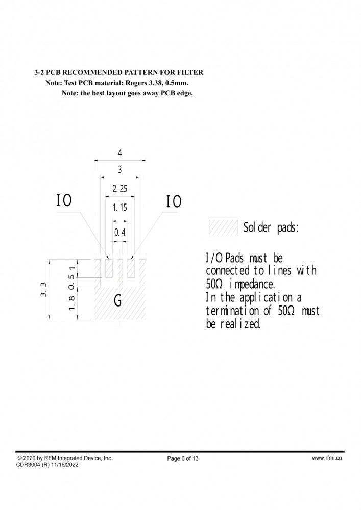 CDR3004 specification page 6
