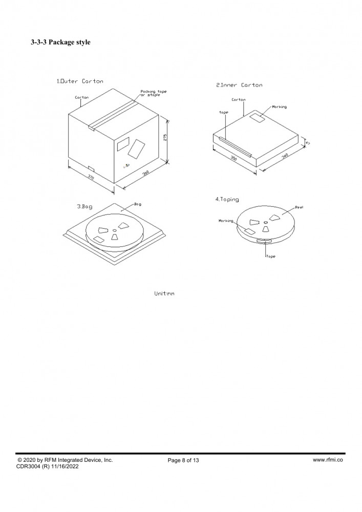 CDR3004 specification page 8