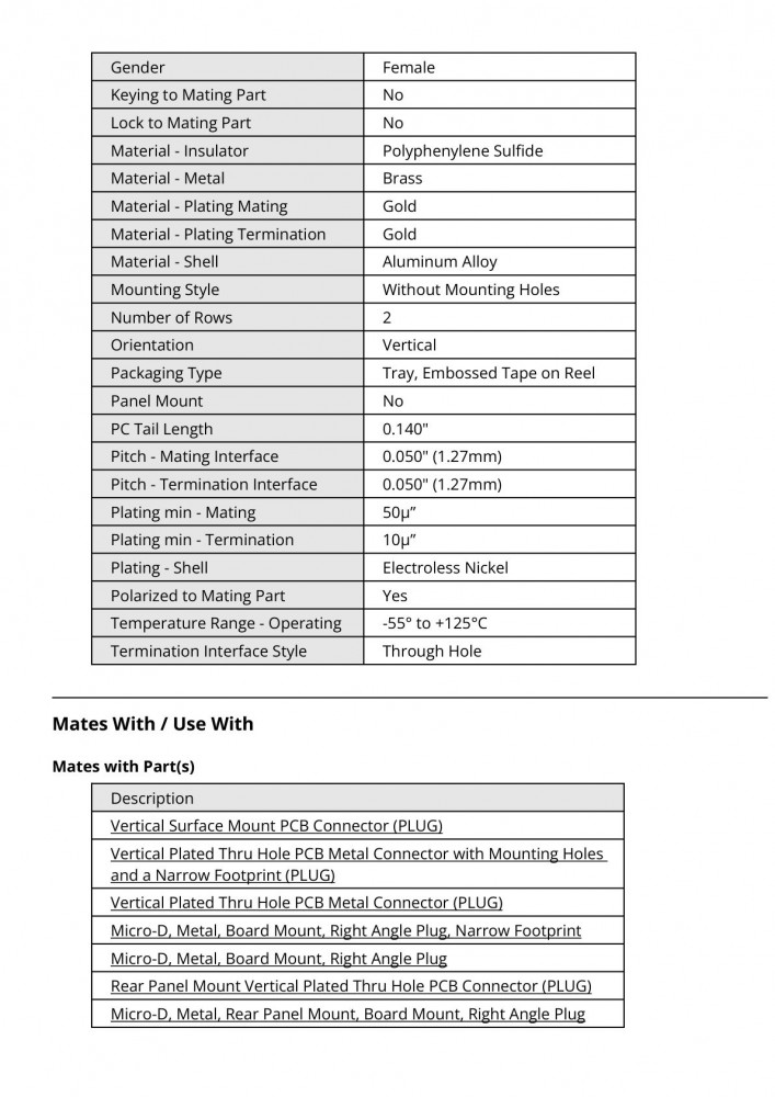 Technical document page 2 for MK-242-021-233-0000