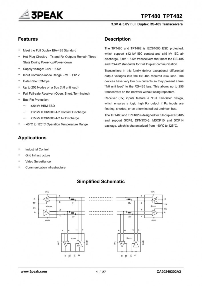 TPT482-VS2R datasheet page 1