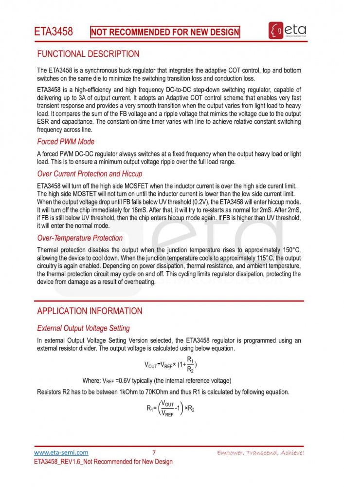 ETA3458FSG datasheet page 7