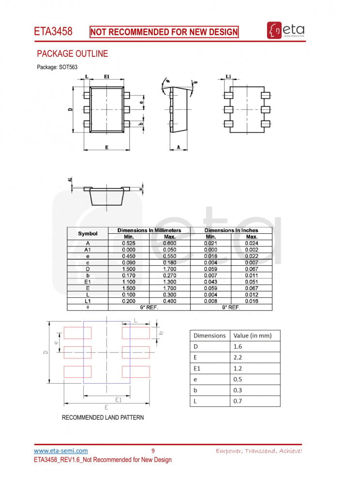 ETA3458FSG datasheet page 9