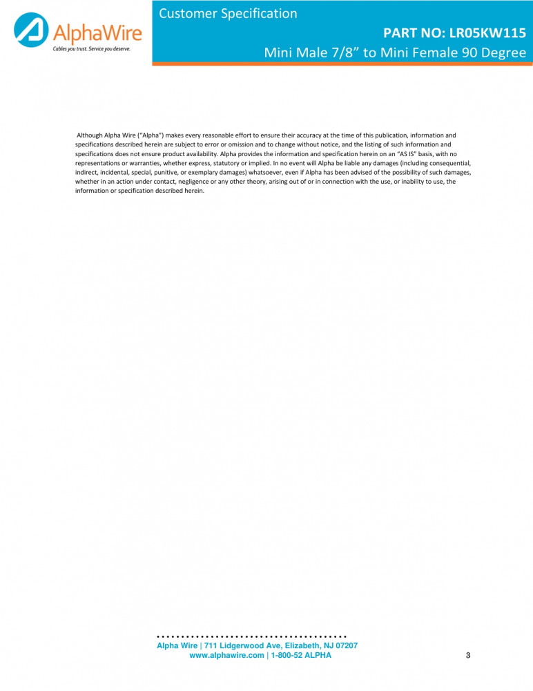 LR05KW115 YL358 technical drawing page 3