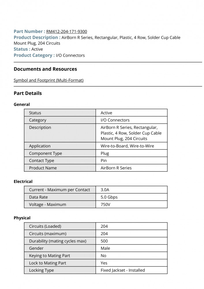 RM412-204-171-9300 technical document page 1