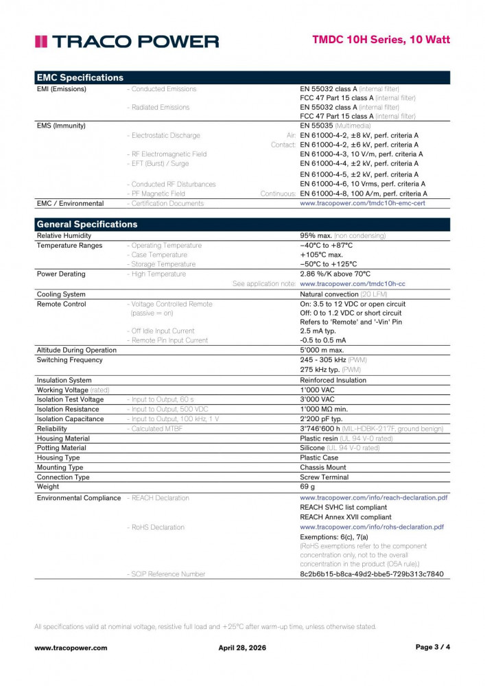 TMDC 10H technical document page 3