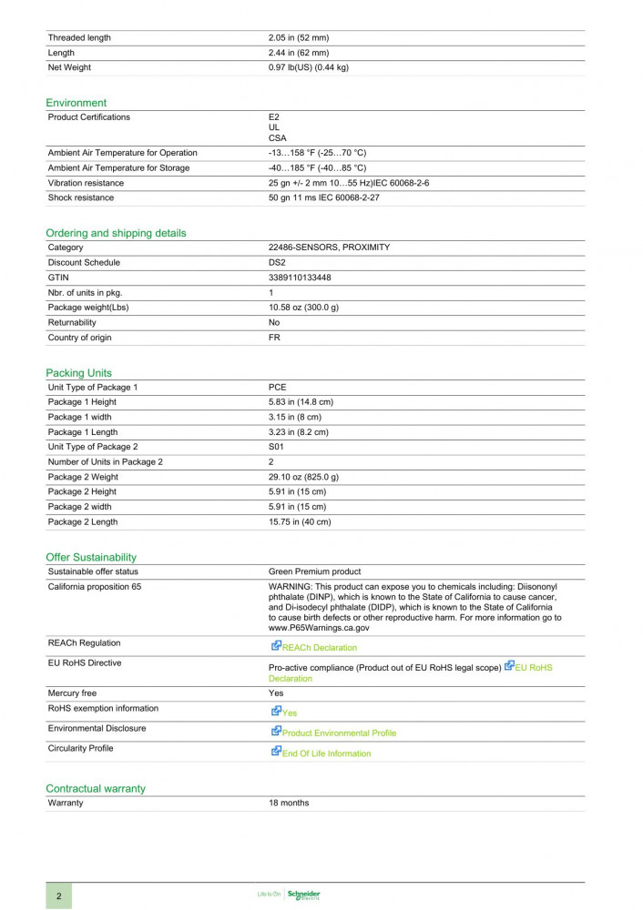 XS618B1PBL10 technical document page 2