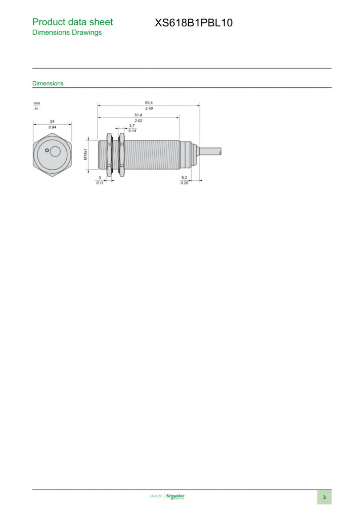 XS618B1PBL10 technical document page 3