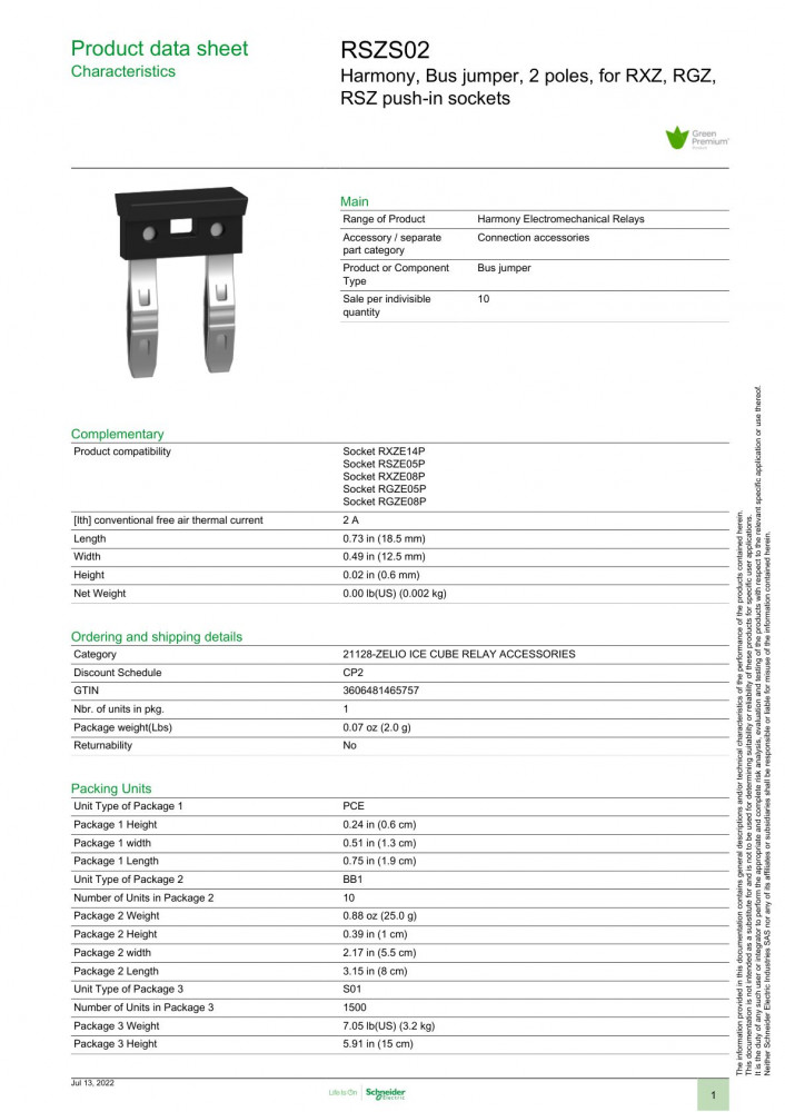 RSZS02 technical document page 1