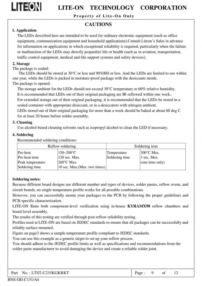 LTST-C235KGKRKT datasheet page 10