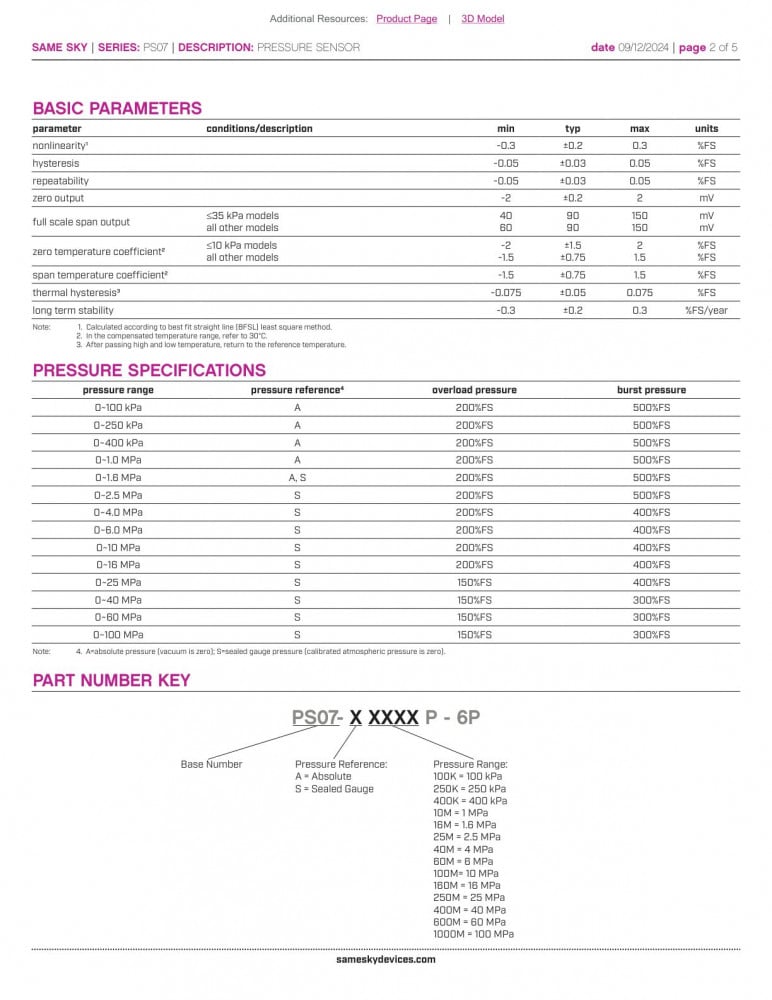 PS07-A10MP-6P datasheet page 2