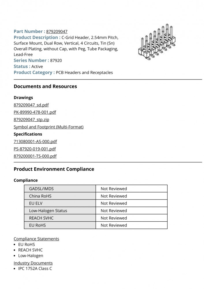MOLEX 879209047 product document image 1