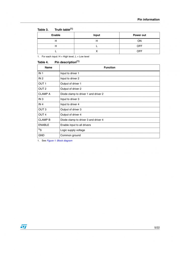 L6221AD013TR datasheet page 5