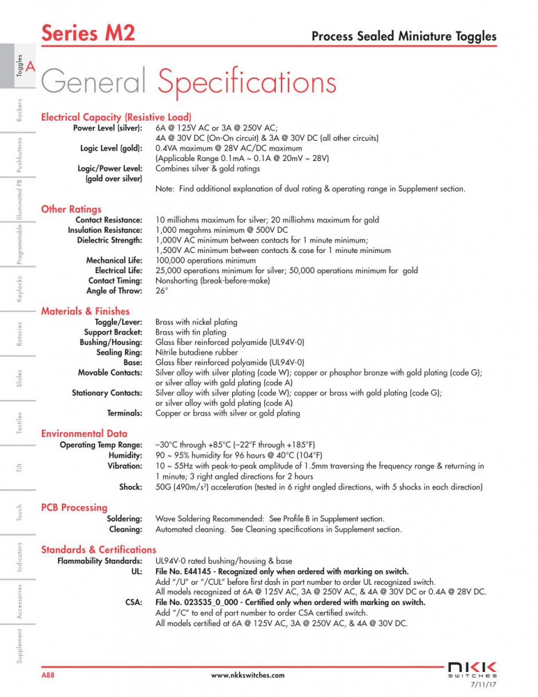 M2T Series technical document page 1