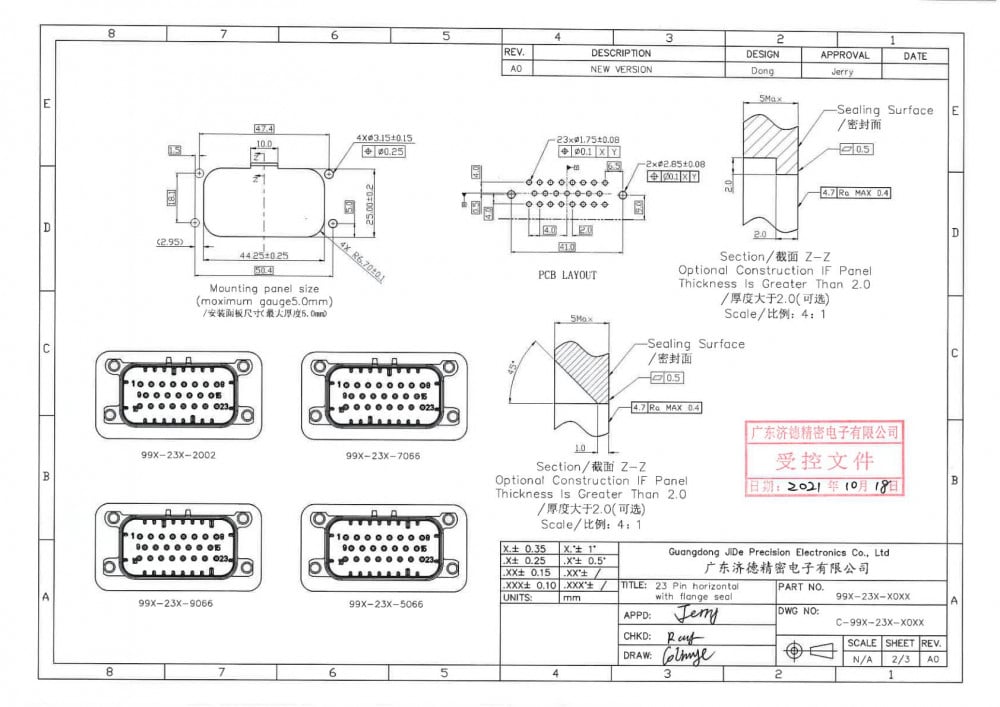 JIDC 992-231-2002 technical drawing page 2