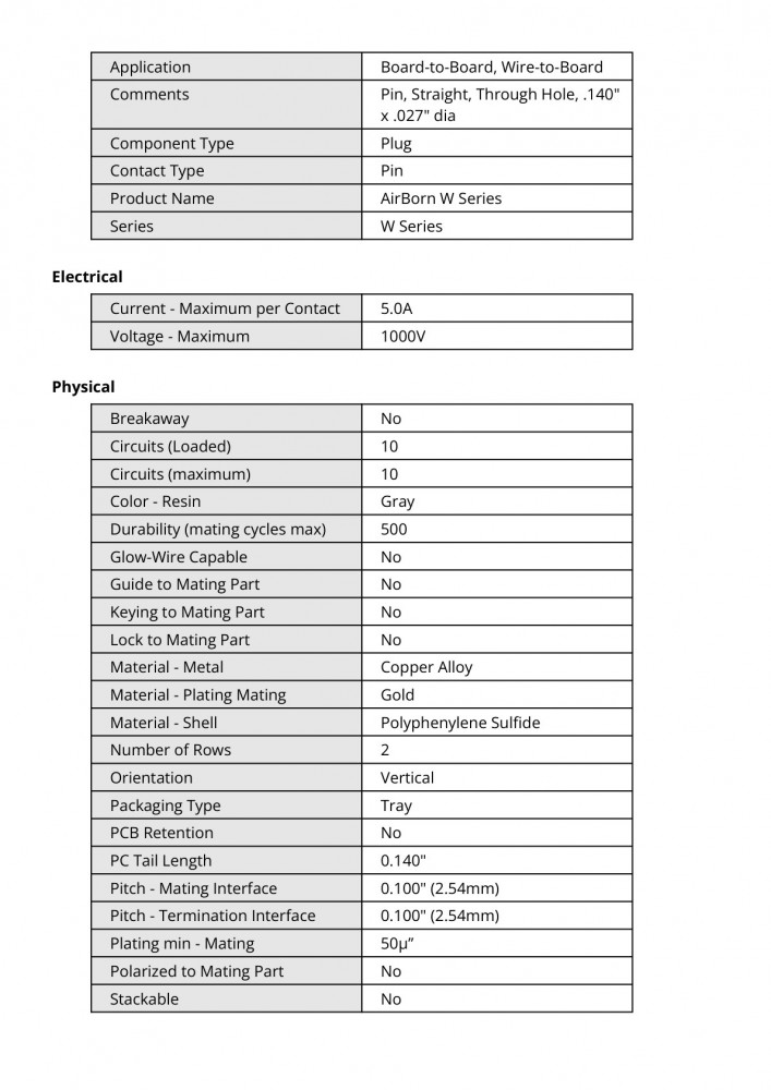 WTAV10PD9 technical document image 2