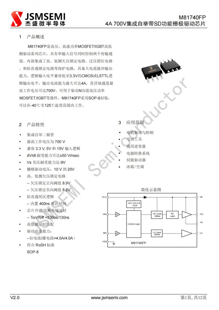 M81740FP-JSM datasheet page 1