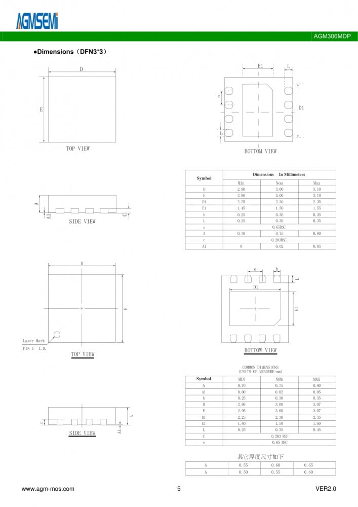 AGM306MDP datasheet page 5