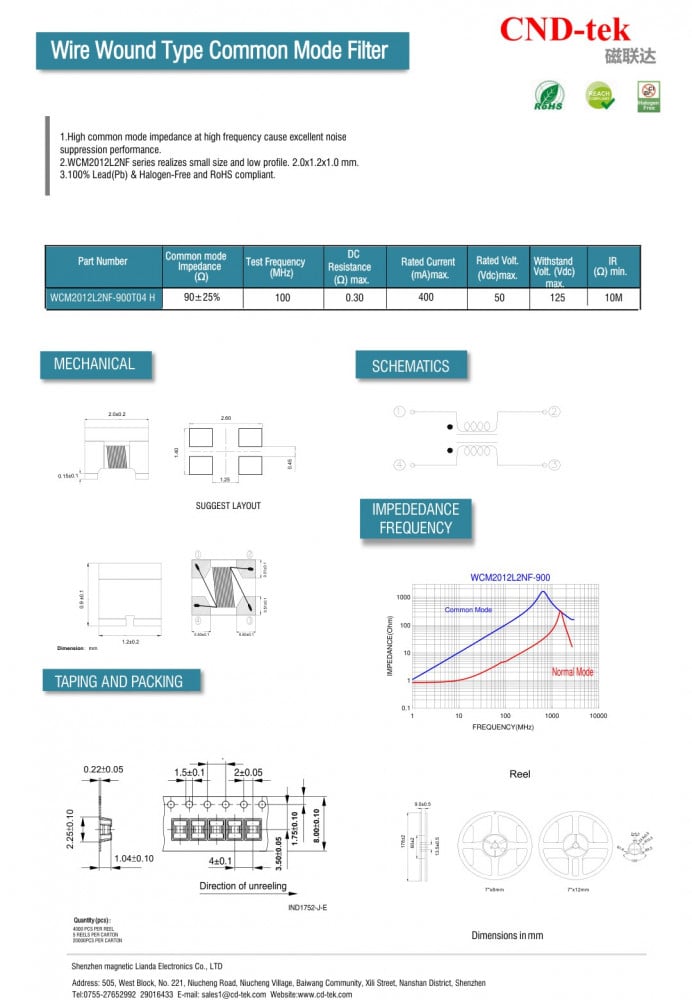 WCM2012L2NF-900T04 H technical document page 1