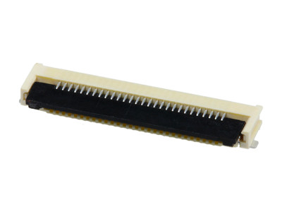 Easy-On FFC/FPC Connector, 0.50mm Pitch, 1.90mm Height, Single Bottom Contact (FS19), Right-Angle, Surface Mount, ZIF, 26 Circuits, Tin-Bismuth Plating