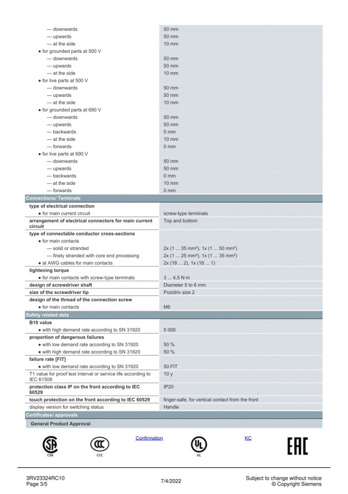 3RV23324RC10 technical document page 3
