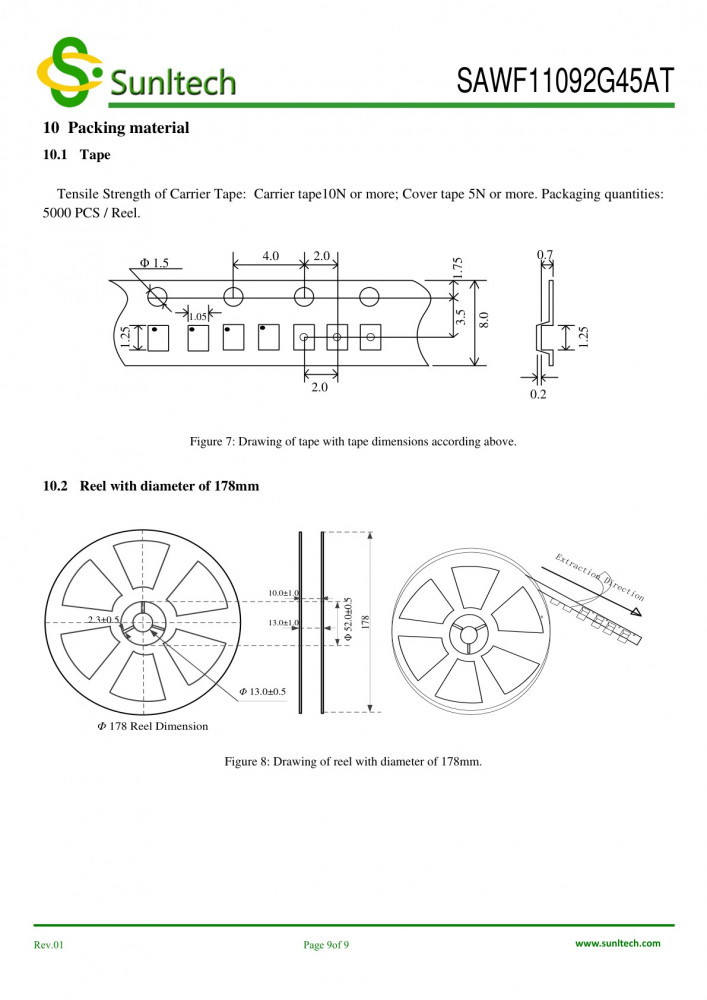 SAWF11092G45AT datasheet page 9