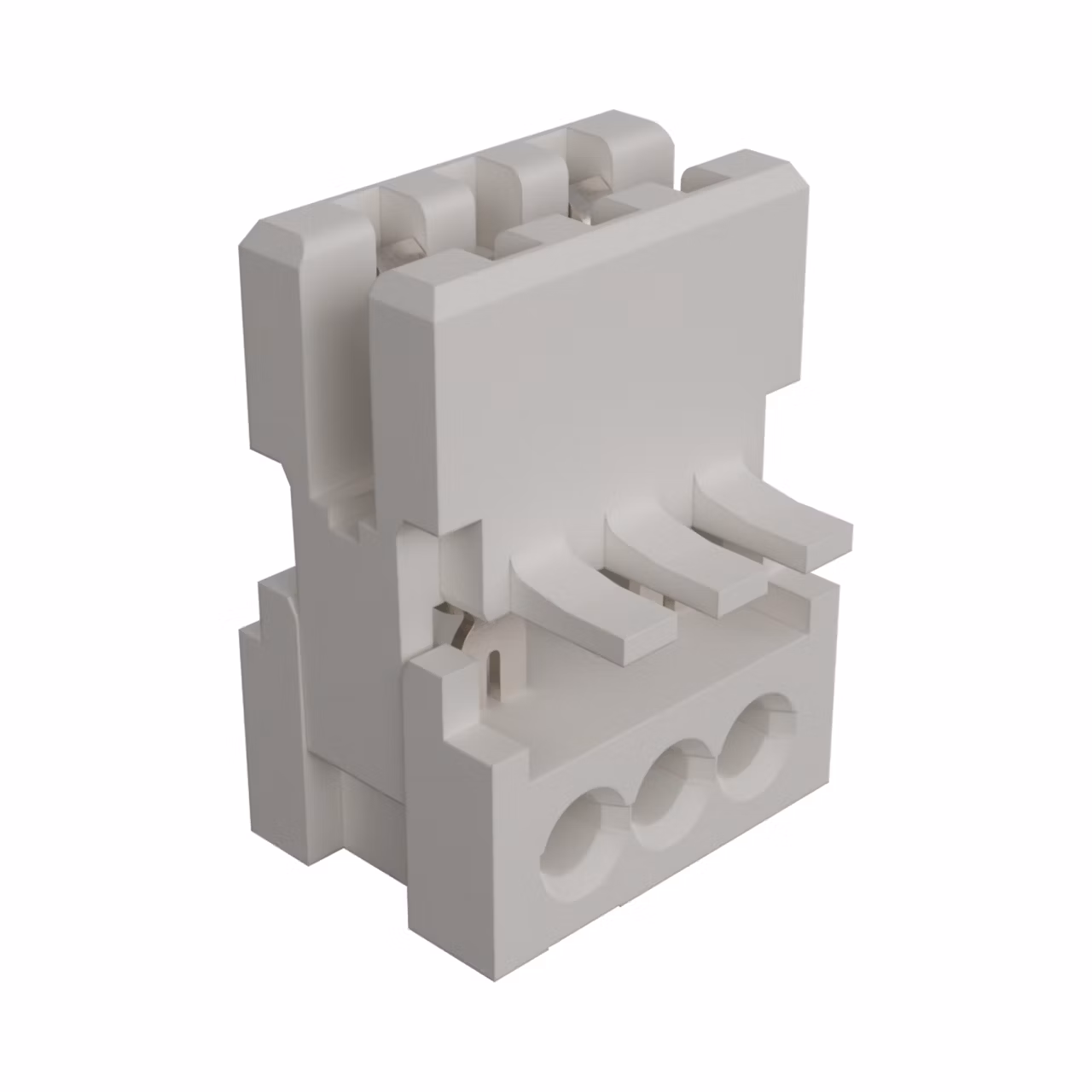 Appli-Mate RAST 2.5 Female Connector, 5.00mm Pitch, 2 Circuits, All Positions Removed, Open Endwalls, with Black Stripe for sale