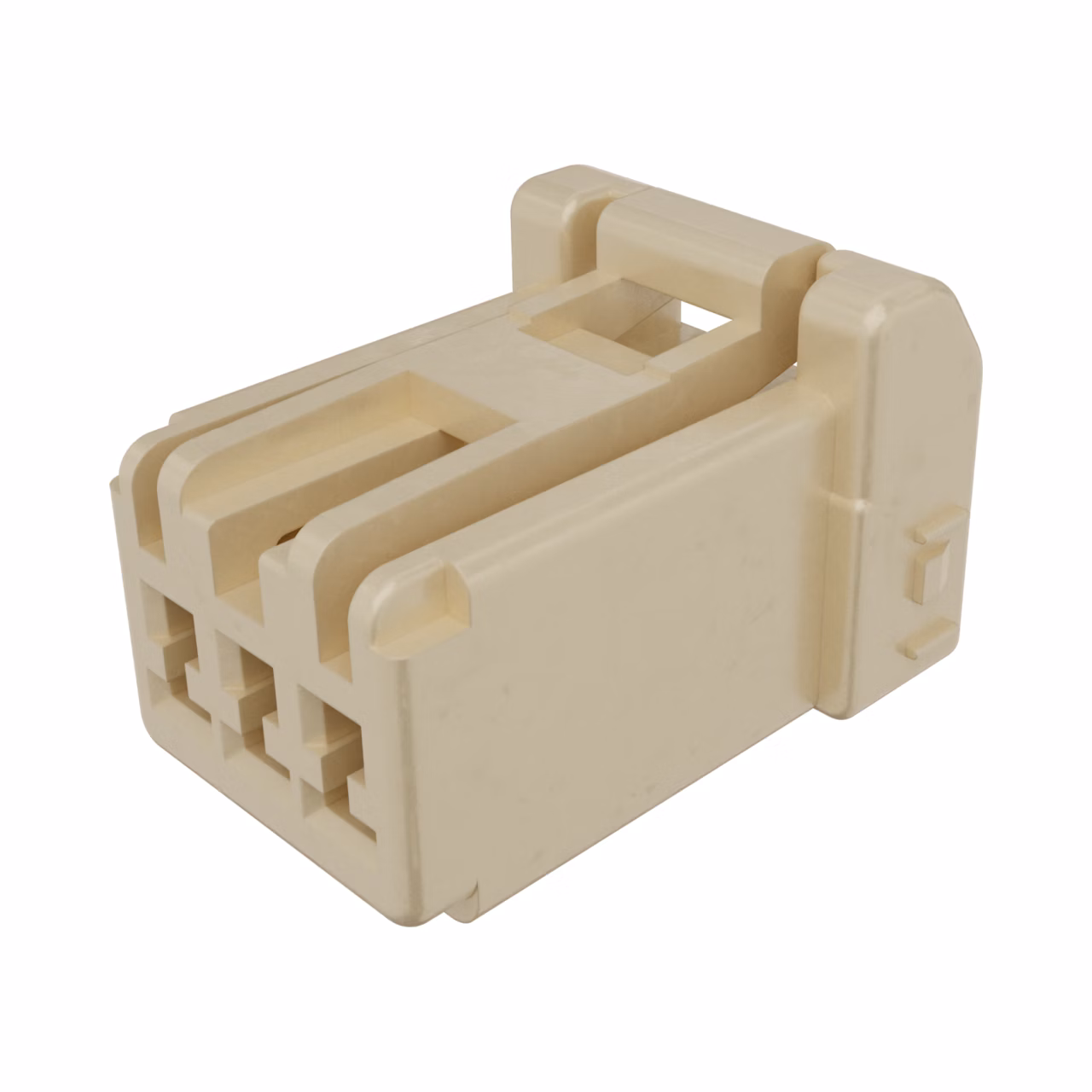 2.50mm Pitch CP-2.5 Mini Wire-to-Wire Receptacle Housing, Positive Lock, Single Row, 3 Circuits, Natural for sale