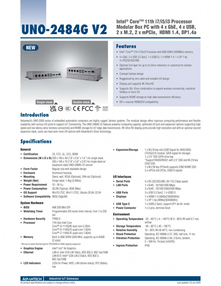 UNO-2484G V2 document page 1