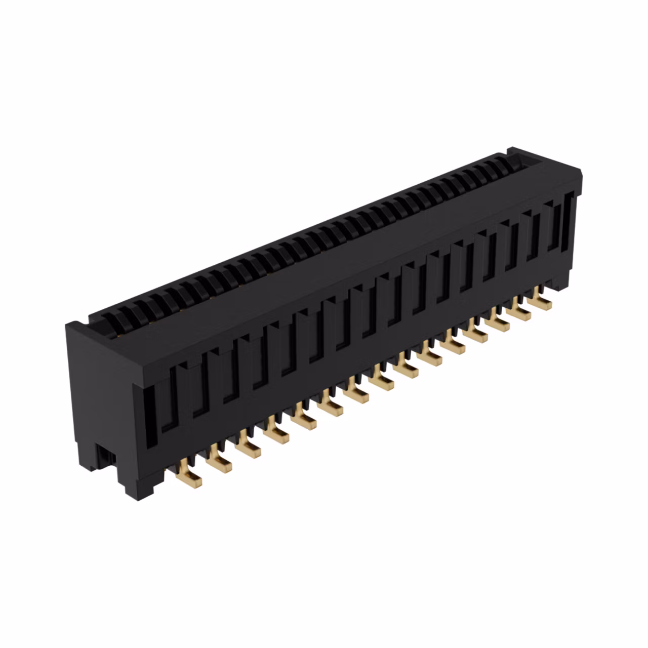 Easy-On FFC/FPC Connector, 0.50mm Pitch, Surface Mount, Vertical, Non-ZIF, Standard Footprint, Gold Plating, Black, 31 Circuits for sale