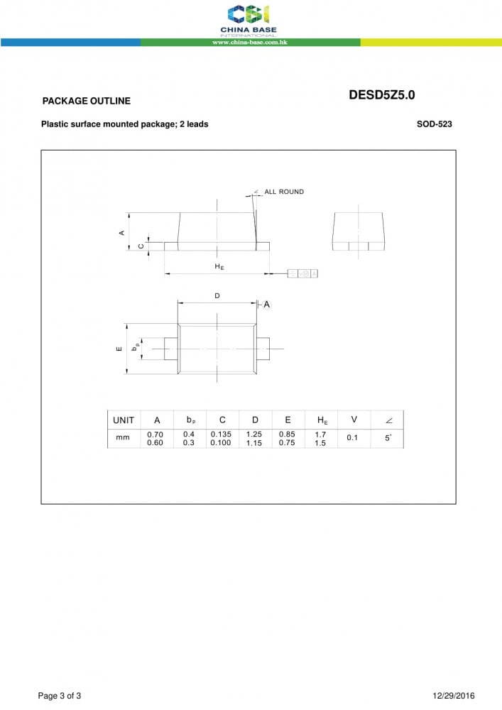 DESD5Z5.0 technical document page 3