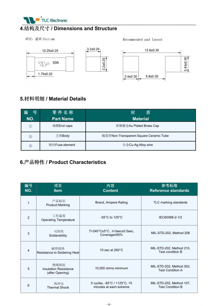 TBF50 datasheet page 4