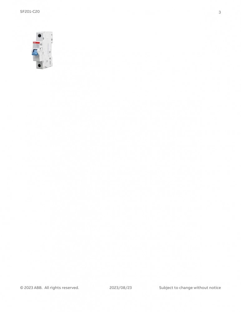 SF201-C20 technical document page 3
