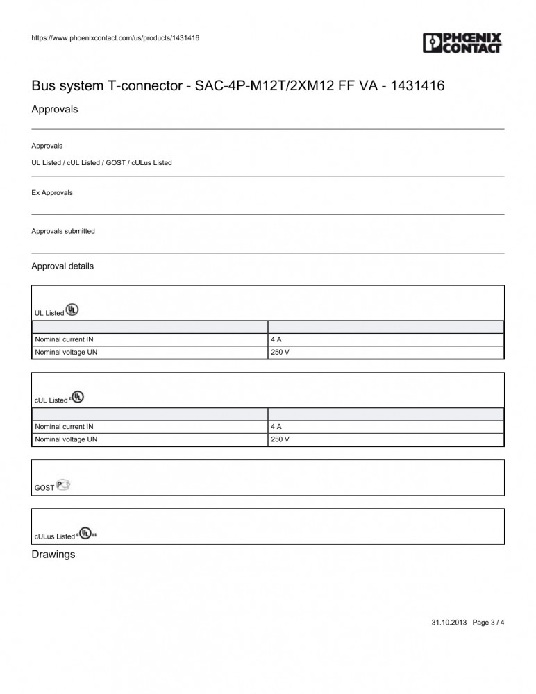 Phoenix Contact 1431416 technical document page 3