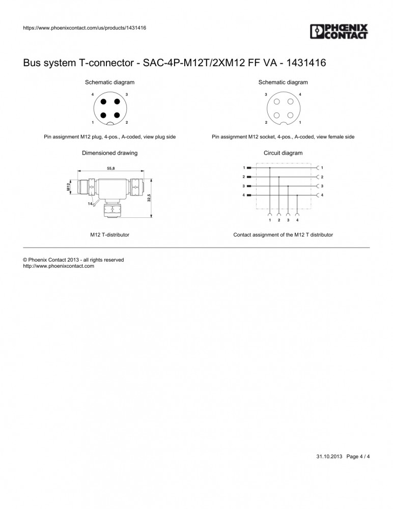 Phoenix Contact 1431416 technical document page 4