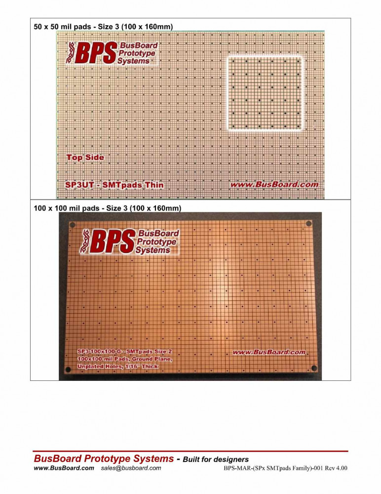 BusBoard SMT pad board technical document, page 5
