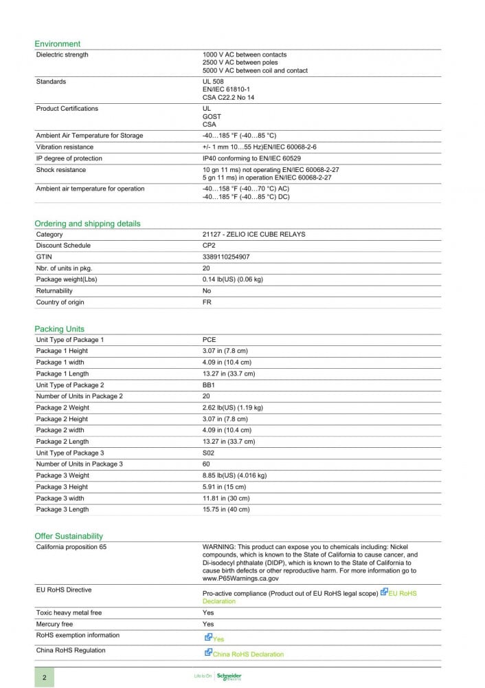 RSB2A080B7S technical document page 2