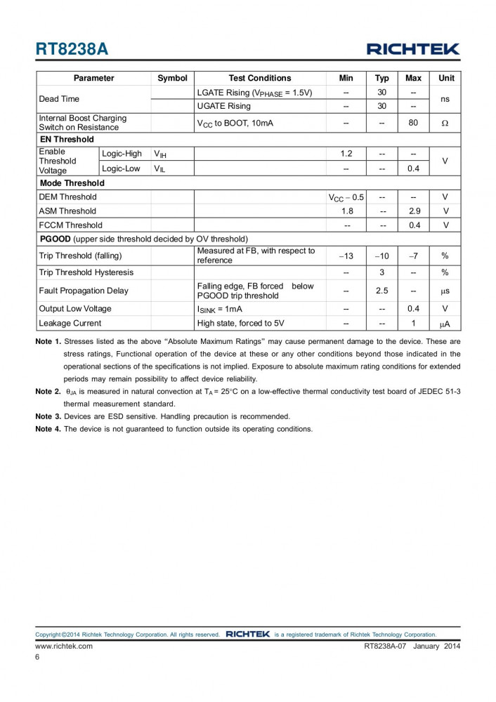 RT8238A document page 6
