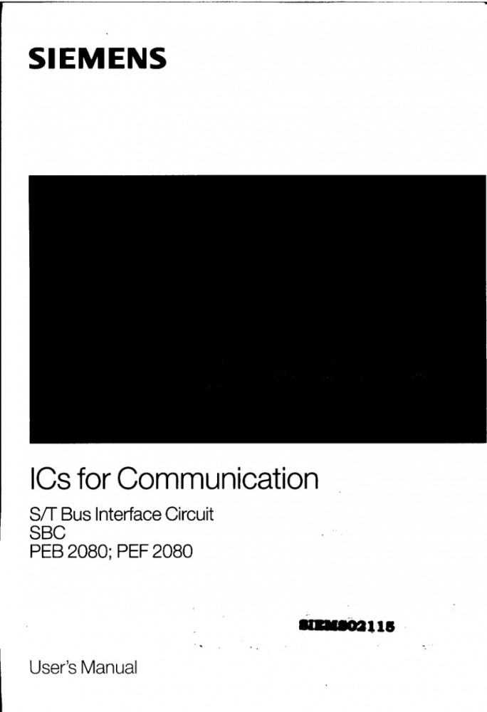 PEB2080 documentation page 1