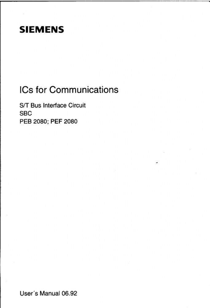 PEB2080 documentation page 2