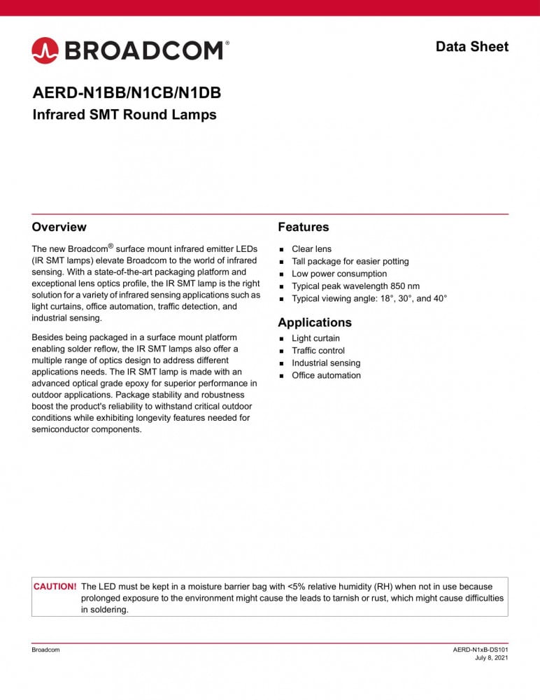 AERD-N1DB-00010 datasheet page 1